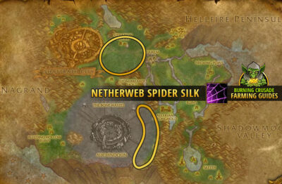 WoW Farming Netherweb Spider Silk - Burning Crusade Classic Farm Guide ...